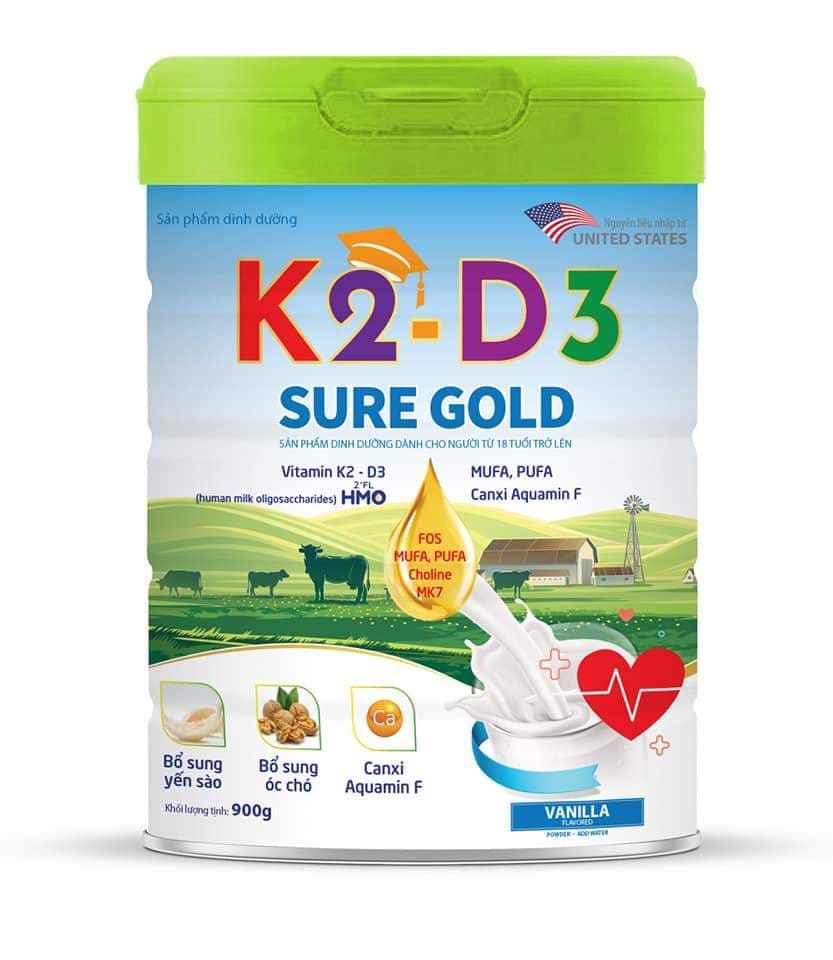 K2D3 Sure Gold – CÔNG TY CỔ PHẦN DƯỢC PHẨM DINH DƯỠNG GOLDEN VIỆT NAM